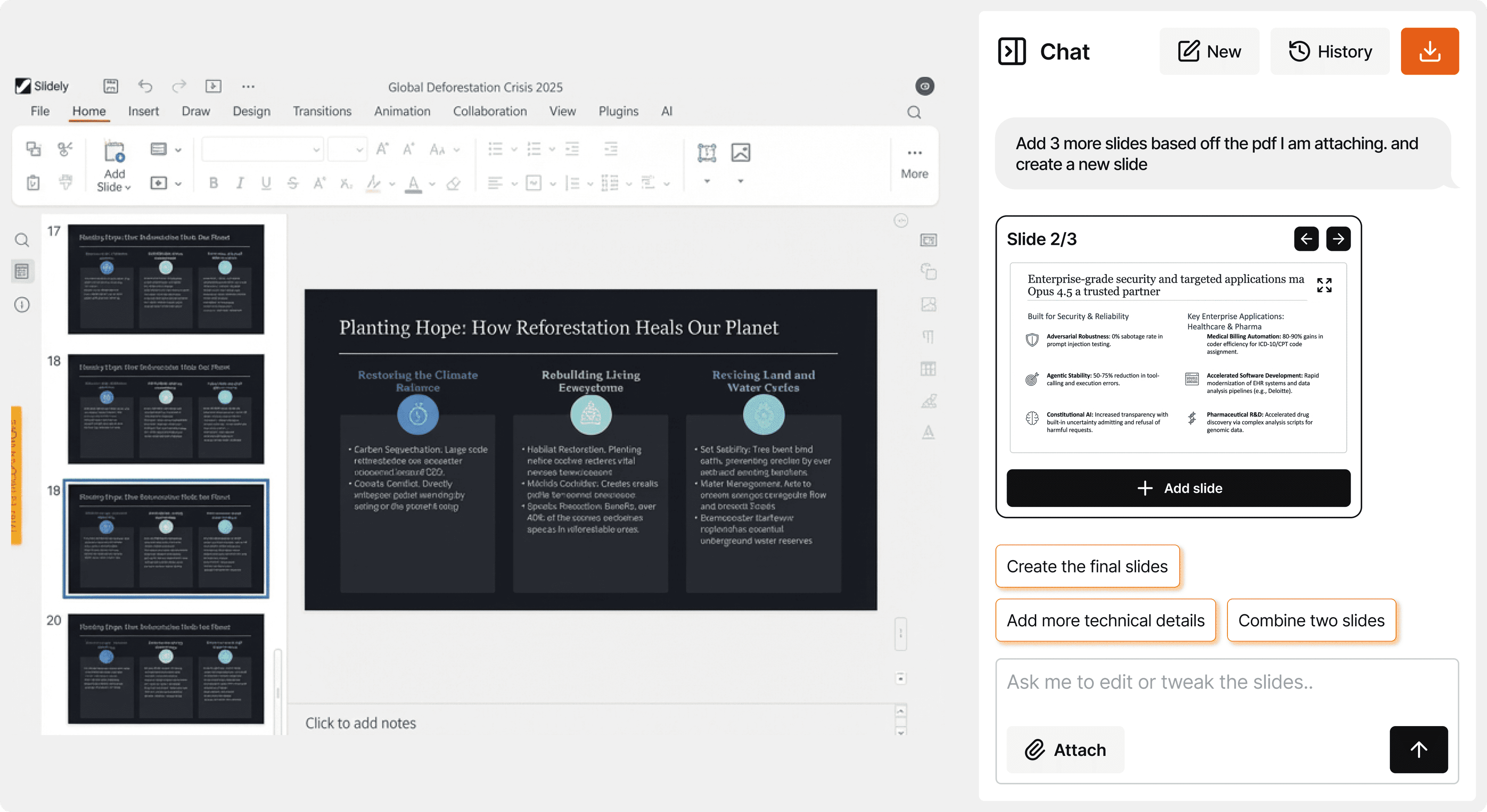 Edit Presentation with AI | Slidely AI